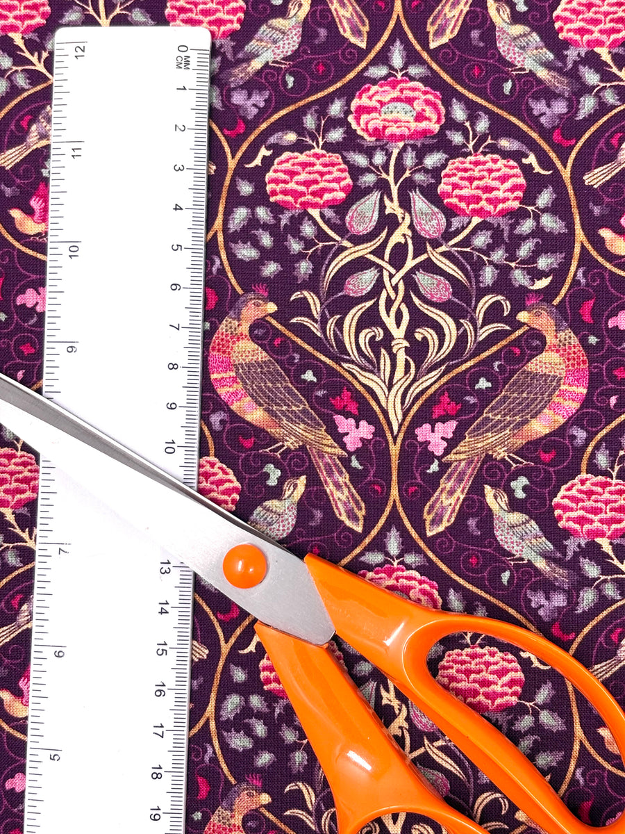 Morris Seasons by May fabric (purple) – Vintage High Street